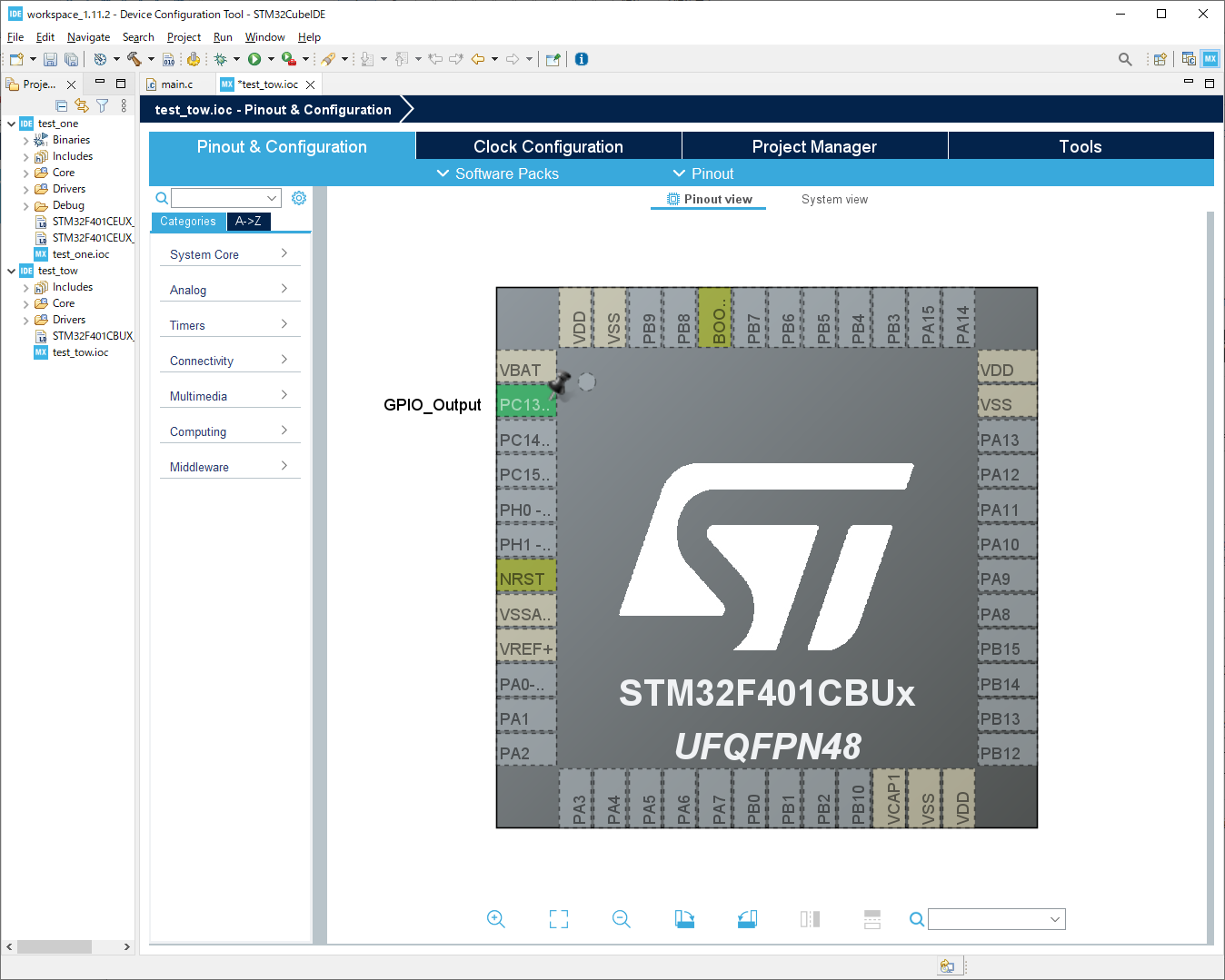 STM32F401 BlackPillボードでSTM32に入門してみる – gefoxのメモ